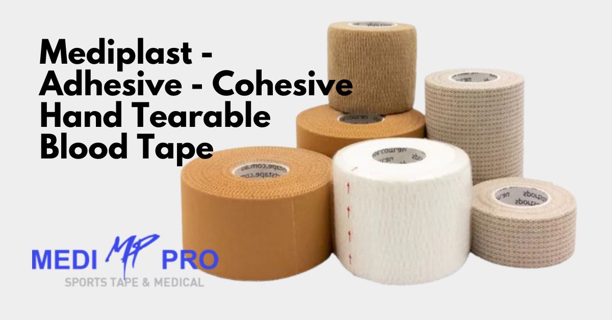 MediPlast Adhesive Cohesive Hand Tearable Blood Tape | SportsTape ...