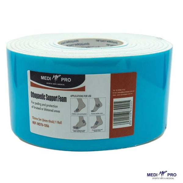 Orthopaedic Support Foam 6mm 10CM x 5M – MediPro Sports Tape