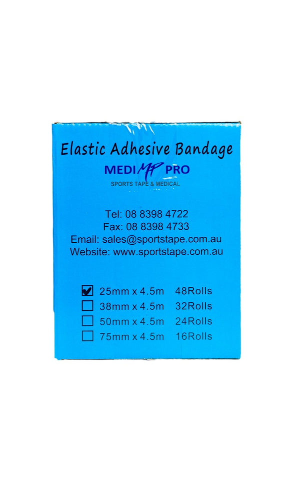 Medi Pro EAB 25mm x 4.5m Stretch - Elastic Adhesive Bandage | Sports ...