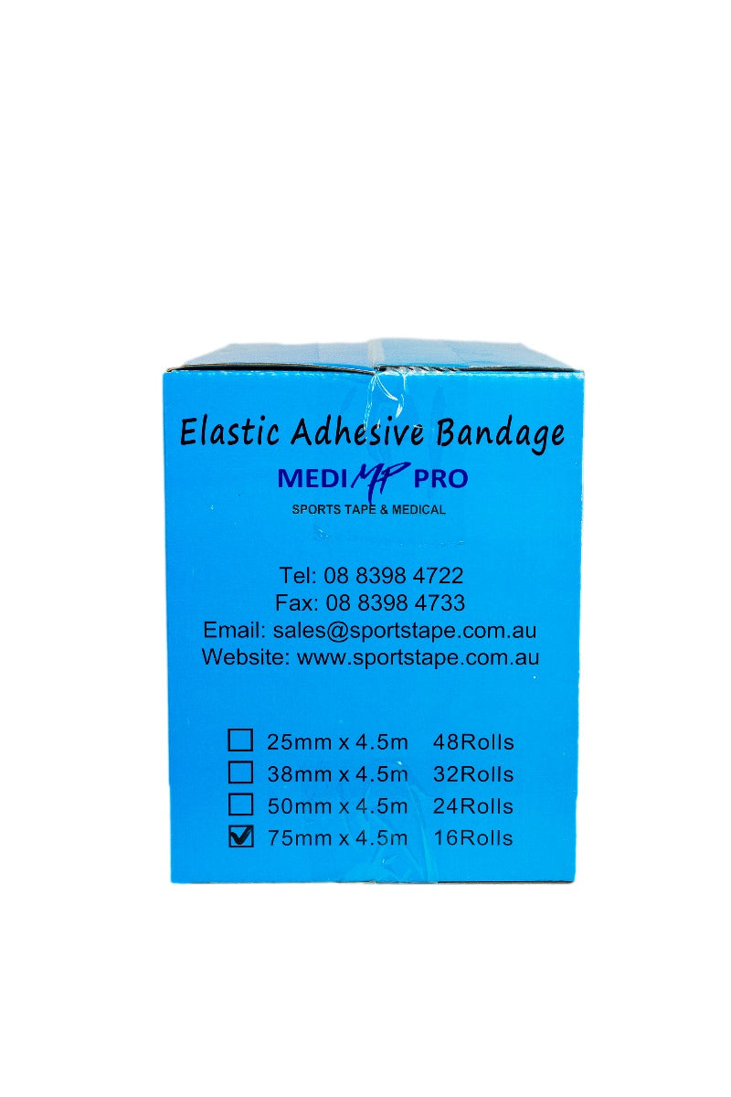 Medi Pro Sports Tape EAB 75mm x 4.5m Stretch - Elastic Adhesive Bandage ...