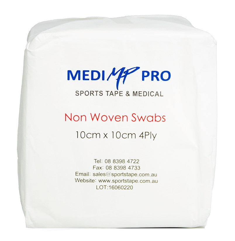 Gauze Swabs 10cm x 10cm (100 / pack) – MediPro Sports Tape